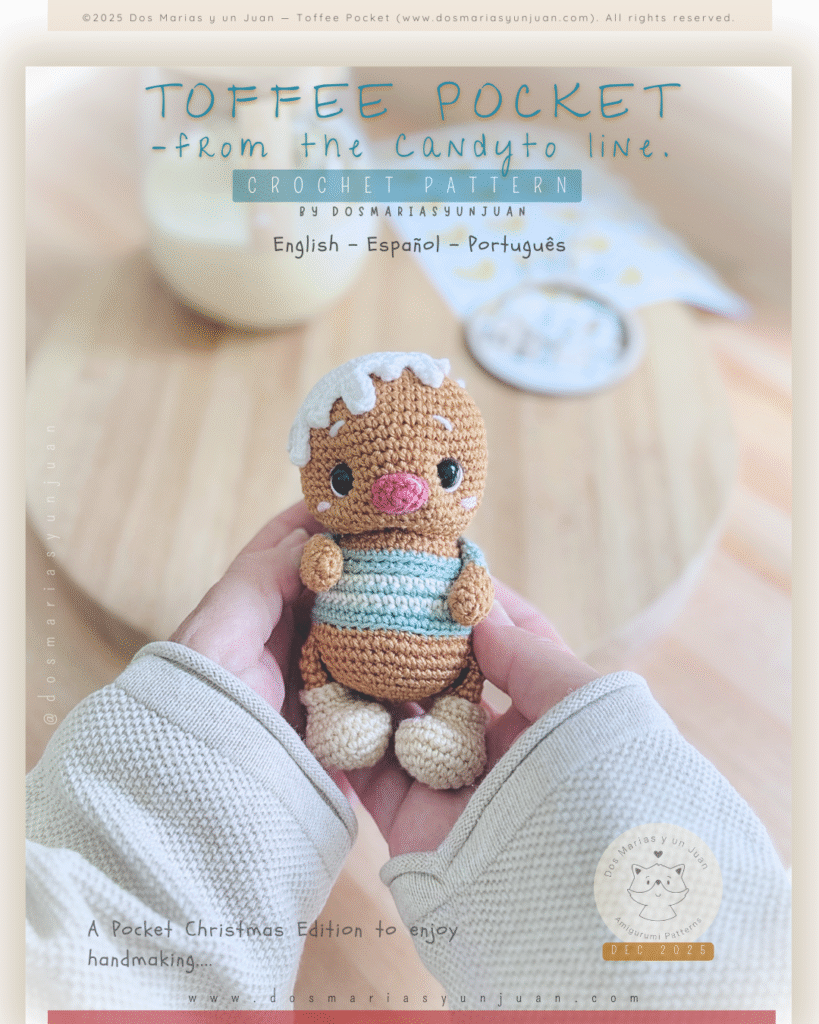 Toffee Pocket Amigurumi Pattern | Gingerbread